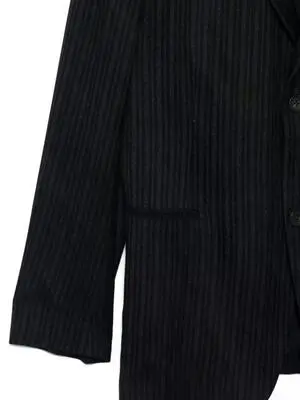Yohji Yamamoto Striped Single-breasted Blazer