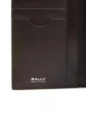 Bally Ray Continental Striped Leather Wallet
