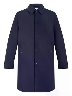 FURSAC Button-fastening Welt-pocket Trench Coat