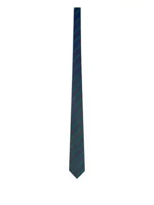 FURSAC Striped Silk Tie - Blue