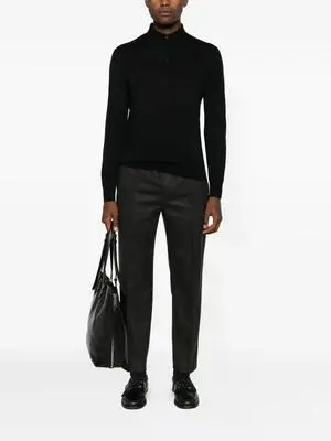 Zegna Long Sleeve Polo Shirt