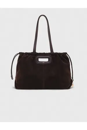 Maje Suede Milpli Tote Bag - Brown