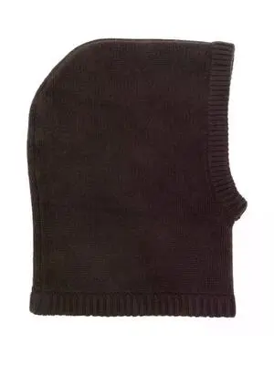 Soft Goat Ribbed Knit Balaclava
