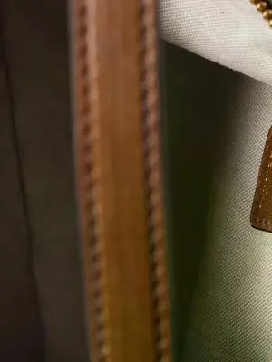 Miu Miu Logo-embossed Shoulder Bag - Brown