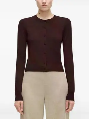 Adam Lippes Cashmere Button Cardigan - Brown