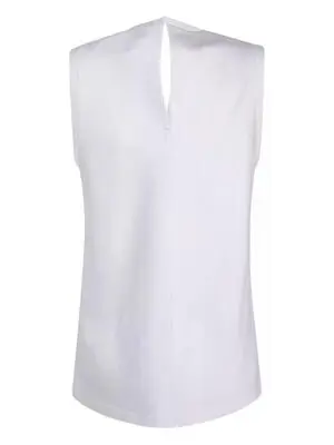 Carven Keyhole-detail Top - White