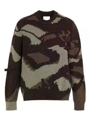 BARRIE Intarsia Knit Sweater