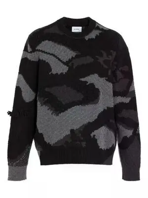 BARRIE Patterned Intarsia Knit Sweater