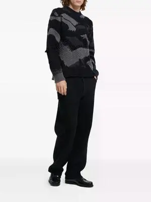 BARRIE Patterned Intarsia Knit Sweater