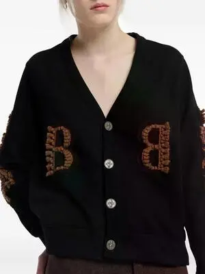 BARRIE Logo-embroidered Cardigan