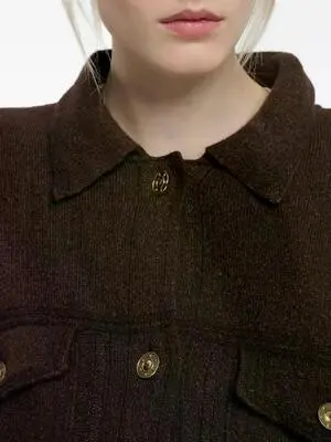 BARRIE Knitted Jacket - Brown