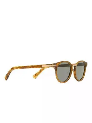 Zegna Round-frame Sunglasses - Brown