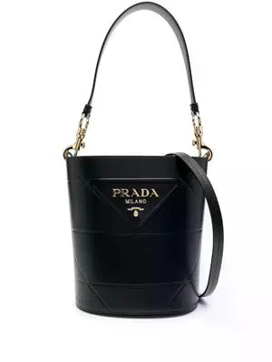 Prada Symbole Leather Bucket Bag