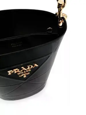 Prada Symbole Leather Bucket Bag