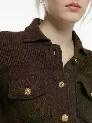 BARRIE Knitted Jacket - Brown