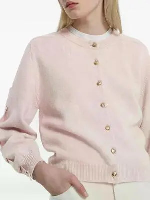 BARRIE Ribbon-detail Cardigan - Pink
