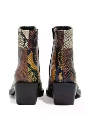Bimba Y Lola 40mm Leather Zip Boots