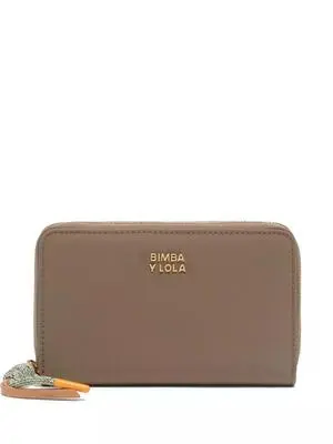 Bimba Y Lola Logo-detail Zip Wallet - Neutrals