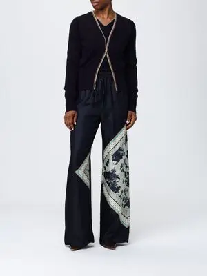 Paul Smith Printed Wide Leg Trousers - Blue