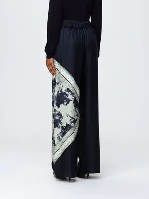 Paul Smith Printed Wide Leg Trousers - Blue