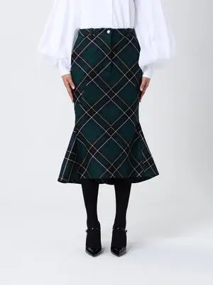 Alexander McQueen Plaid Mermaid Skirt