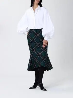 Alexander McQueen Plaid Mermaid Skirt