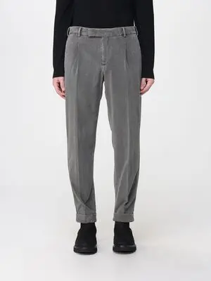 PT TORINO Pleated Corduroy Trousers - Grey