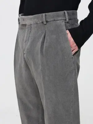 PT TORINO Pleated Corduroy Trousers - Grey