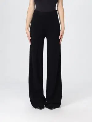 ALLUDE Wide Leg Trousers - Black