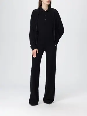 ALLUDE Wide Leg Trousers - Black