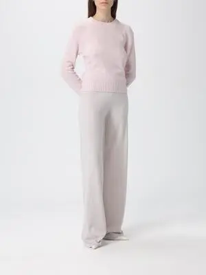 ALLUDE Wide Leg Knit Pants - Grey