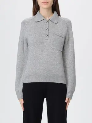 ALLUDE Collared Polo Shirt - Grey