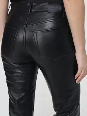 ANINE BING Mid-rise Slim Fit Recycled Leather Trousers
