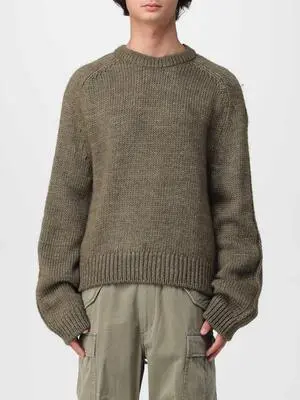 Our Legacy Ribbed Knit Crewneck Sweater - Olive