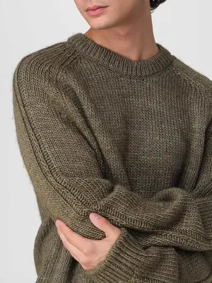 Our Legacy Ribbed Knit Crewneck Sweater - Olive