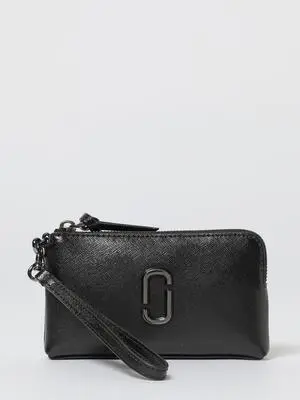 Marc Jacobs Snapshot Leather Wristlet Pouch - Black