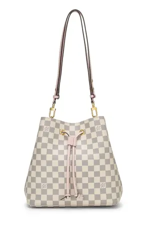 LOUIS VUITTON Damier Azur Neo Noé Bucket Bag - White
