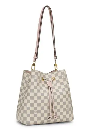 LOUIS VUITTON Damier Azur Neo Noé Bucket Bag - White