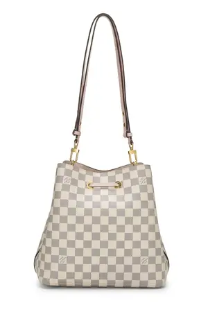LOUIS VUITTON Damier Azur Neo Noé Bucket Bag - White