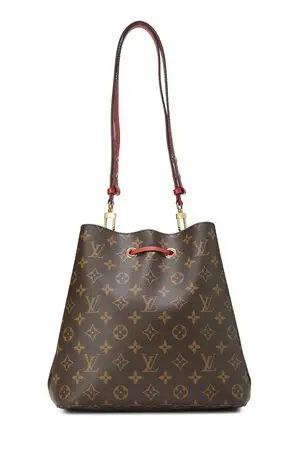 LOUIS VUITTON Monogram Canvas Neo Noé Bucket Bag - Red