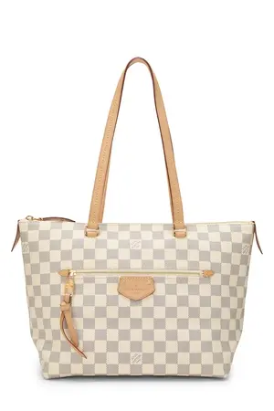 LOUIS VUITTON Damier Azur Iena Tote - White