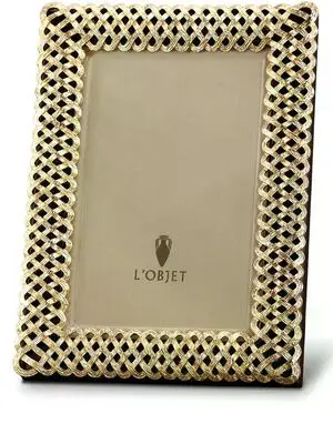 L'Objet Braid Photo Frame - Gold