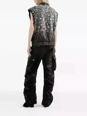 Dolce & Gabbana Cargo-pocket Leather Trousers