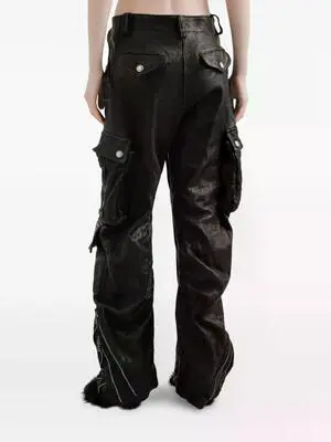 Dolce & Gabbana Cargo-pocket Leather Trousers