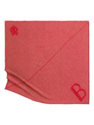 BARRIE Logo-embroidered Scarf - Red