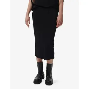 LEEM Knitted Pencil Midi Skirt