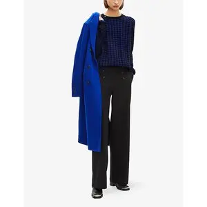 The Kooples Houndstooth Wool-blend Jumper