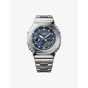 G-Shock Stainless Steel Quartz Watch - Silver / Blue