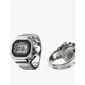 G-Shock Stainless-steel Quartz Digital Ring Watch