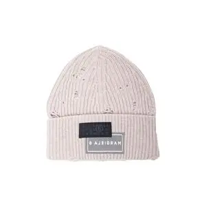 MAISON MARGIELA Patch Logo Beanie - Tan